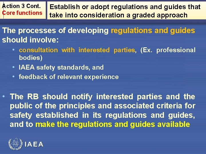 Establishment of a National Radiation Safety Infrastructure in