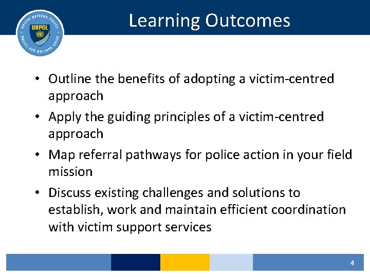 UNITED NATIONS POLICE STANDARDIZED BEST PRACTICES TOOLKIT ON