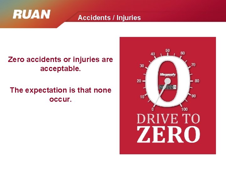 ACCIDENT INCIDENT REPORTING Employee Version Accidents Injuries Zero