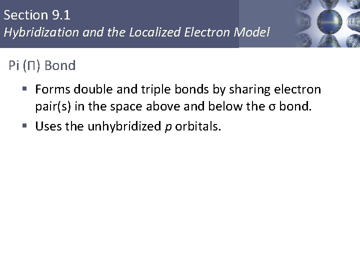 AP Chapter 9 Covalent Bonding Orbitals AP Learning