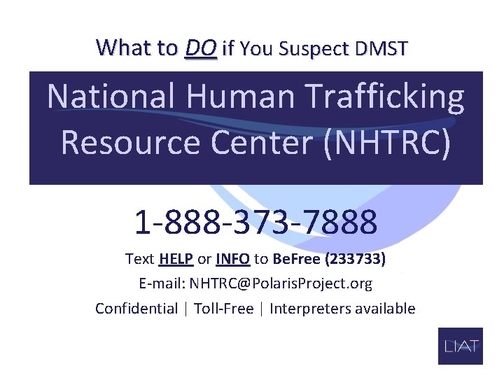 Overview Human trafficking The exercise of coercive control