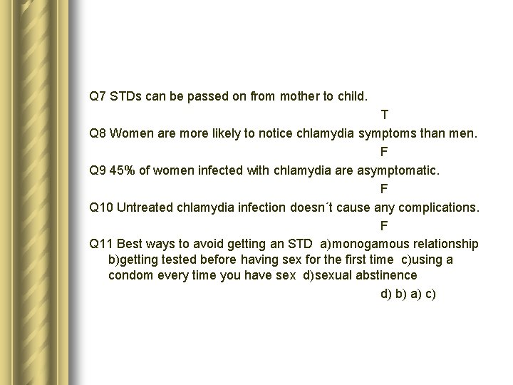 Sexually transmitted diseases chlamydia gonorrhea Mirela Grdovi Mentor