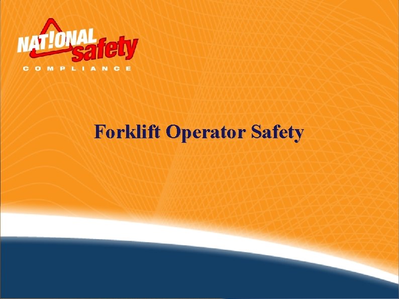 Forklift Operator Safety The Importance of Safety NIOSH
