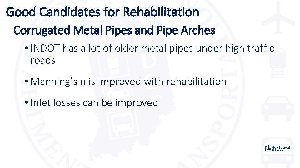 Small Structure Rehabilitation Design November 15 2018 Jim