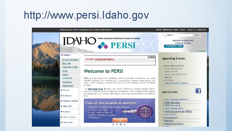 Understanding your PERSI Base Plan Decisions you make