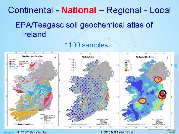 Natural and anthropogenic signatures in Irish soil A