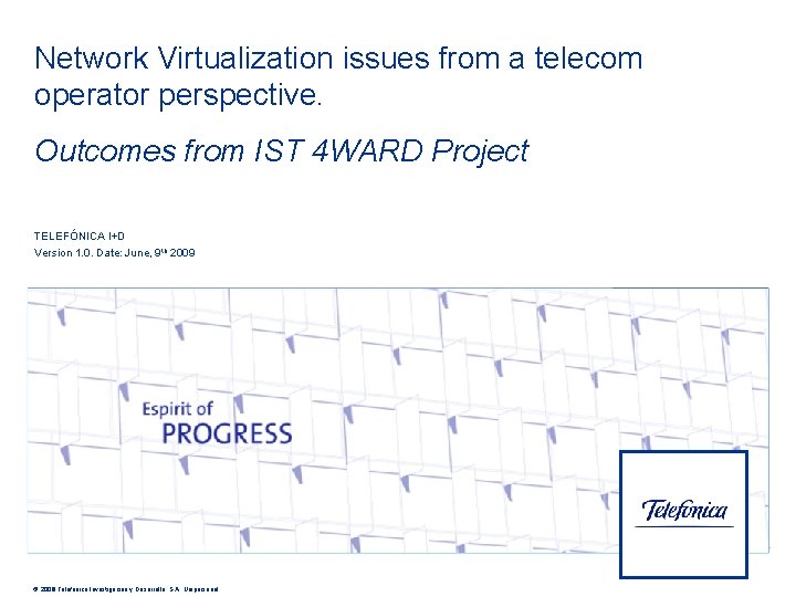 Network Virtualization issues from a telecom operator perspective