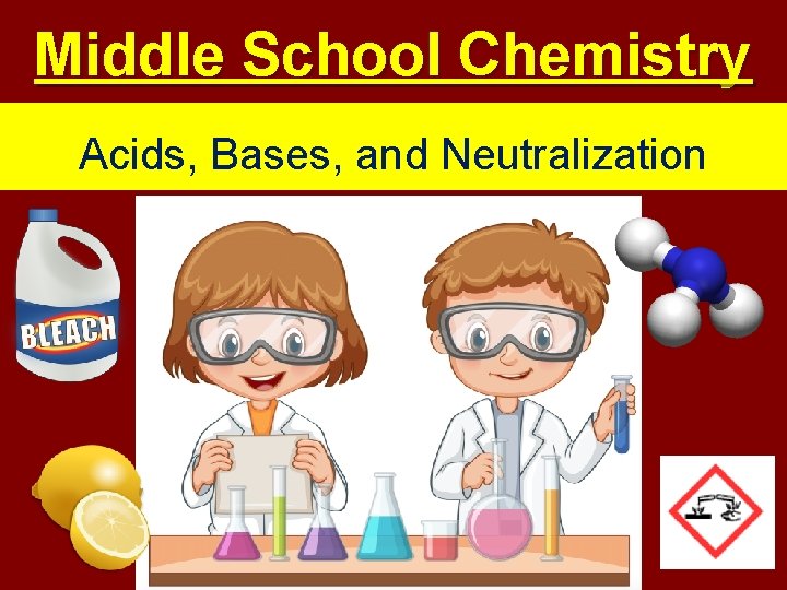 Middle School Chemistry Acids Bases and Neutralization Teach