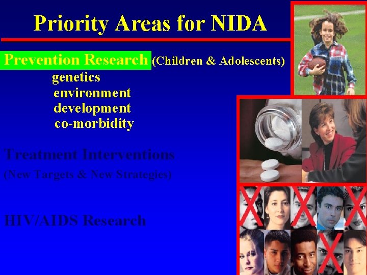 Priority Areas for NIDA Prevention Research Children Adolescents