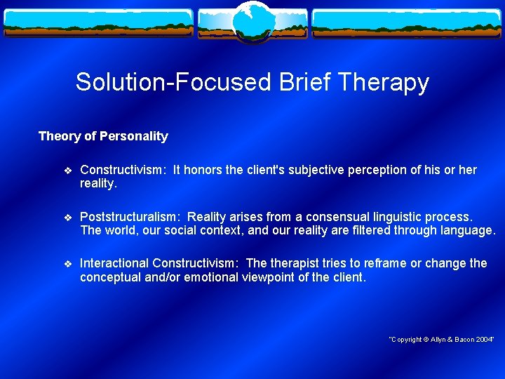 Theories of Counseling SolutionFocused Brief Therapy Power Point