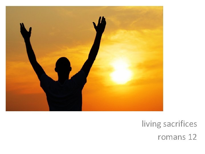 living sacrifices romans 12 Romans 12 1 2