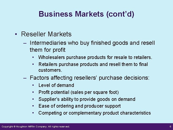 Part Four Target Markets and Customer Behavior 10