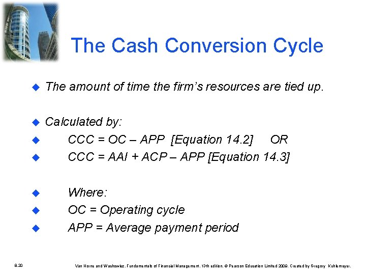 Chapter 8 Overview of Working Capital Management 8