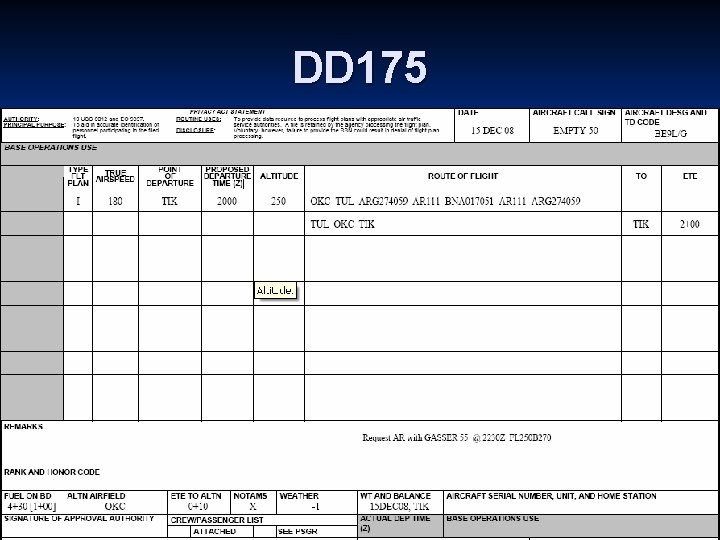 Air Refueling Procedures Brief UPDATED MARCH 2012 FTI