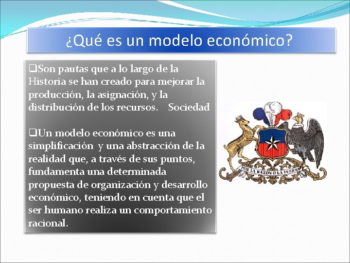 Los modelos econmicos Apropiacin privada colectivismo o una
