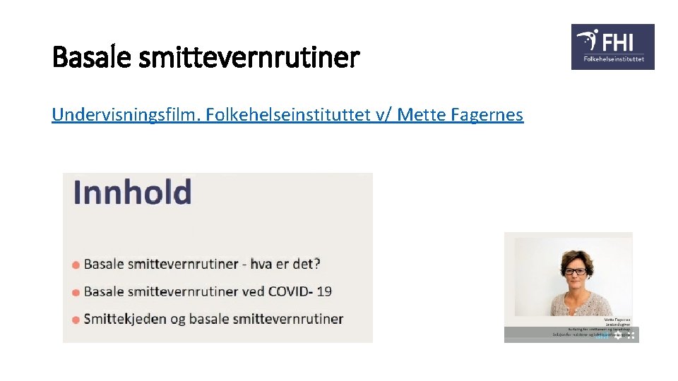 Undervisning til bruk ved smitteutbrot med koronavirus i