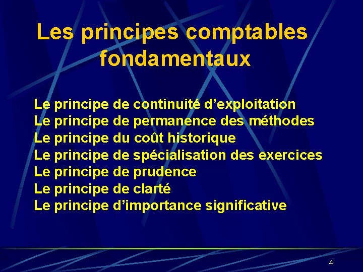 LA THEORIE COMPTABLE A TRAVERS LES PRINCIPAUX TEXTES