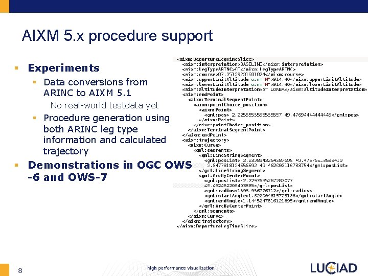 AIXM Procedure Seminar Luciad Intro text for this