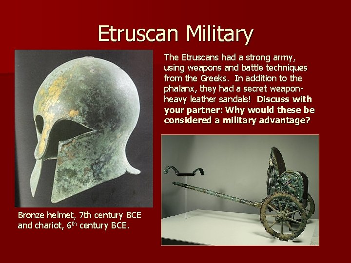 Etruscan Culture Influence on the Romans Origins Contributions
