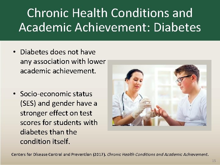 CDC Healthy Schools Chronic Health Conditions in School