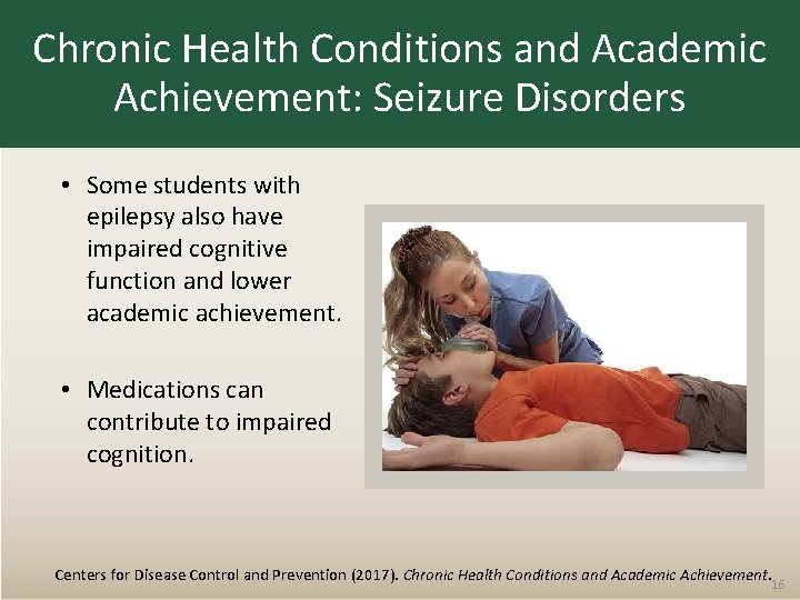 CDC Healthy Schools Chronic Health Conditions in School