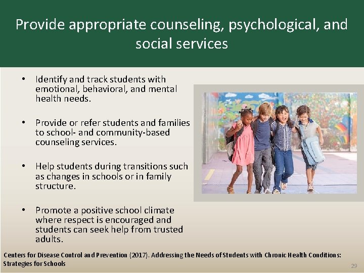 CDC Healthy Schools Chronic Health Conditions in School