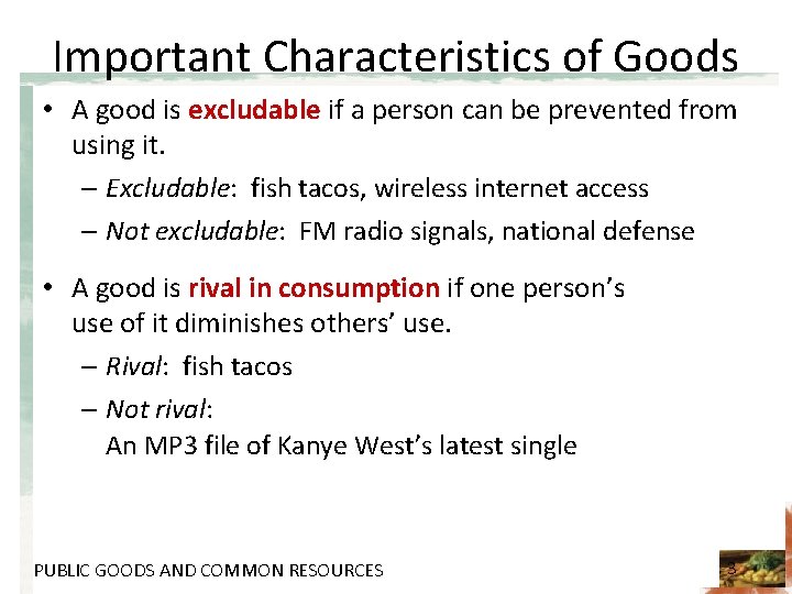 Chapter 11 Public Goods and Common Resources Introduction