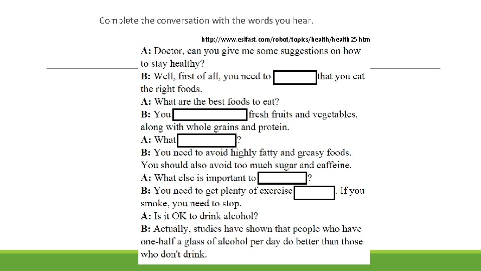 Should and shouldnt GIVING ADVICE 6 TH GRADE