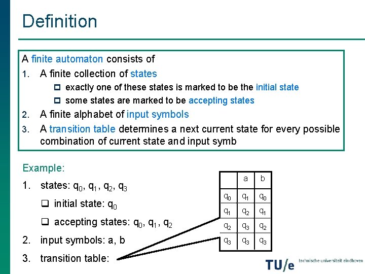 Fundamentals of Informatics Lecture 2 Finite Automata and