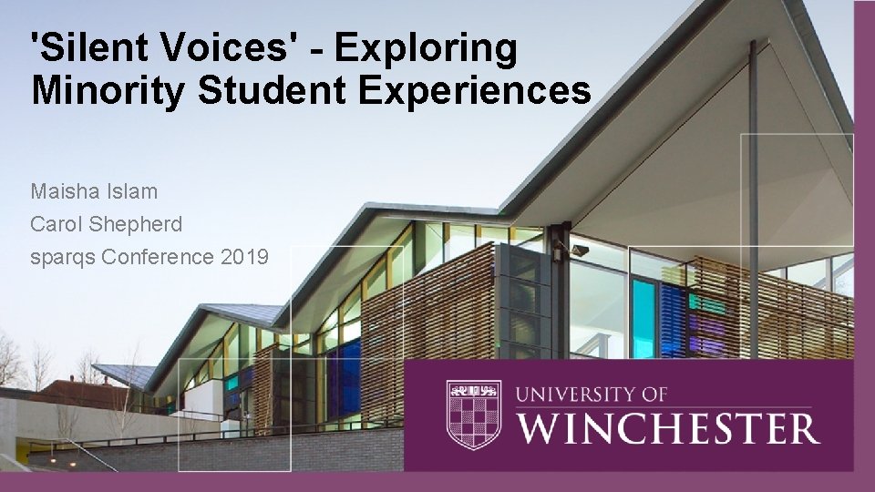 Silent Voices Exploring Minority Student Experiences Maisha Islam