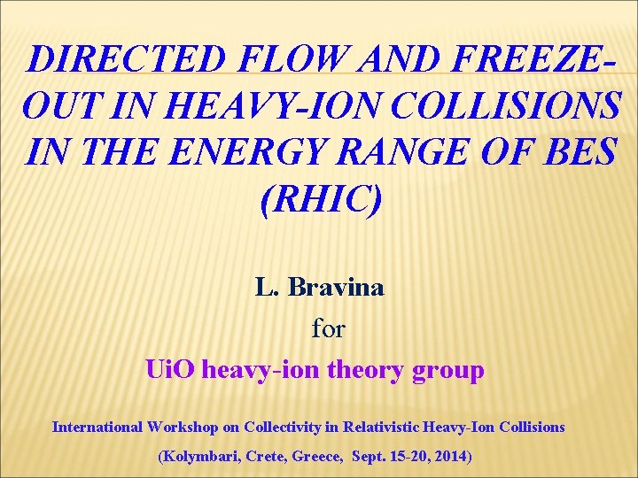 DIRECTED FLOW AND FREEZEOUT IN HEAVYION COLLISIONS IN