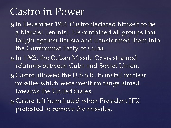 Fidel Castro By Addison Craig Pragya Chaudhari Fidel