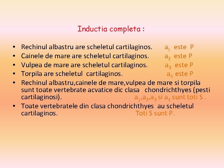 Inductia v Tipuri de argumentare inductiva v Metode