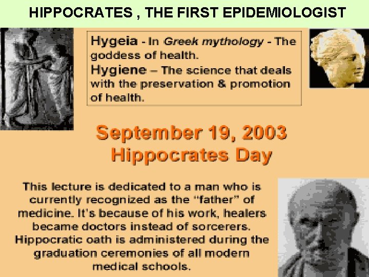 ORIGIN GROWTH DEVELOPMENT OF EPIDEMIOLOGY Dr A K