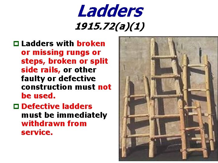 Scaffolds Ladders and Other Working Surfaces Subpart E