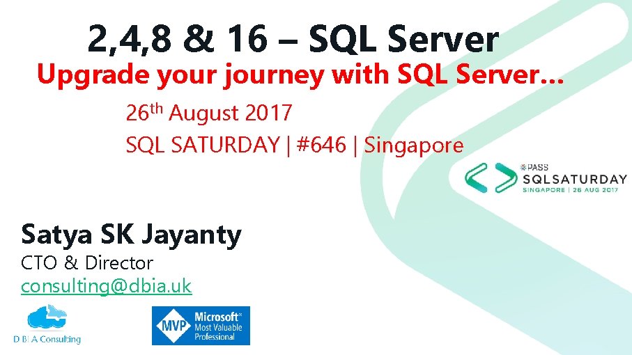 2 4 8 16 SQL Server Upgrade your