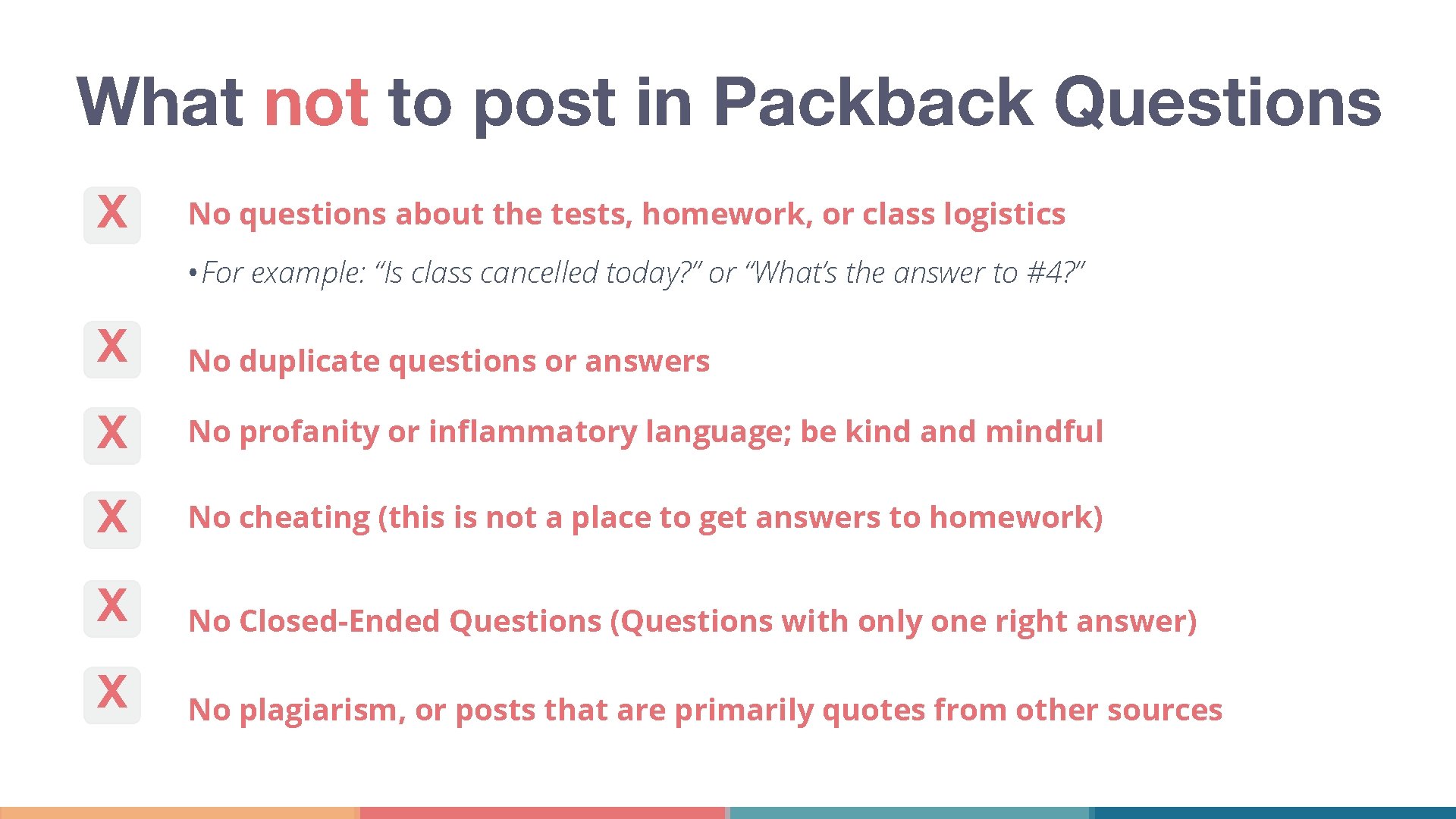 Our class is using Packback Questions for curious