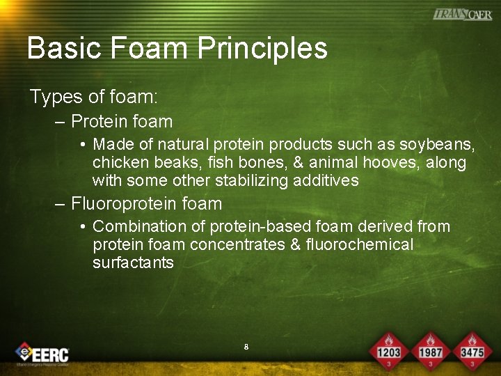 Module 6 Fire Fighting Foam Principles 1 Objective