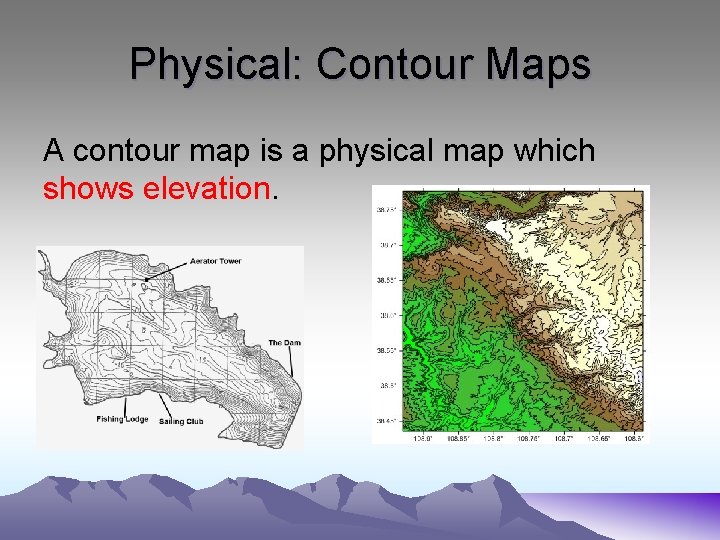 Maps and Map Types What is a map
