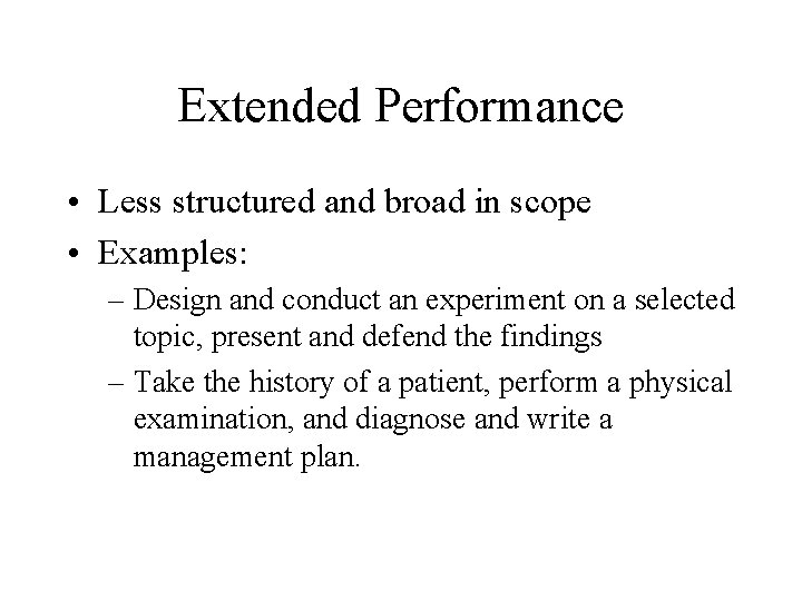 Performance Assessment OSI Workshop June 25 27 2003