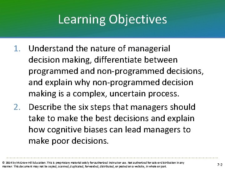 Chapter 7 Decision Making Learning Creativity and Entrepreneurship