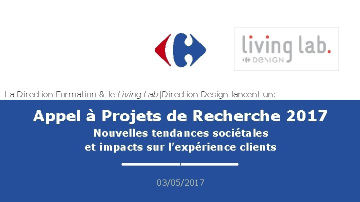 La Direction Formation le Living LabDirection Design lancent