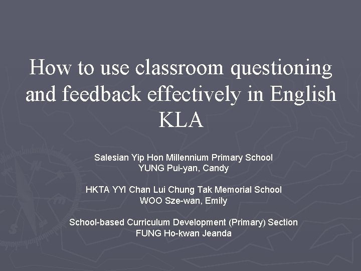 How to use classroom questioning and feedback effectively