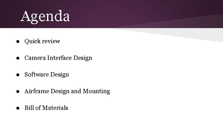 Detailed Design Review P 14231 UAV Aerial Imaging