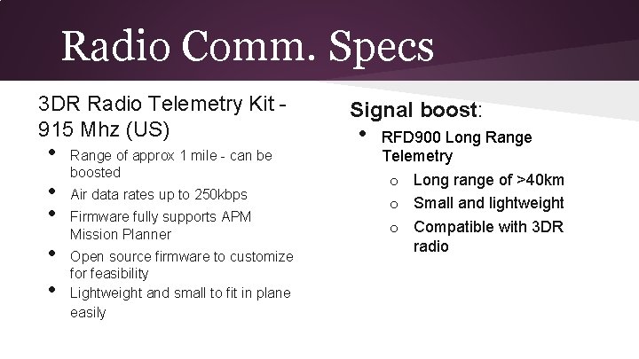 Detailed Design Review P 14231 UAV Aerial Imaging