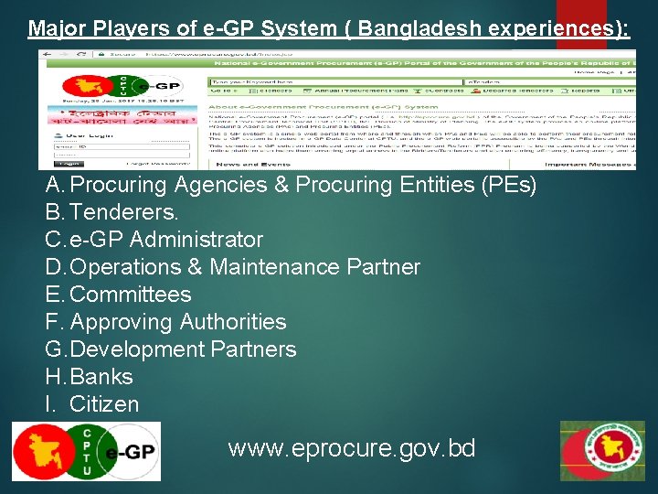 Inter operability of eGP System By Md Faruque