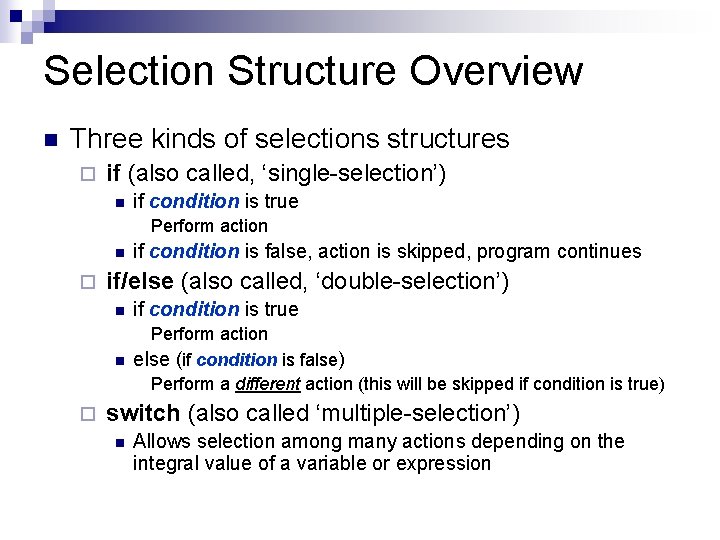Lecture 3 Control Structures Selection BJ Furman 10