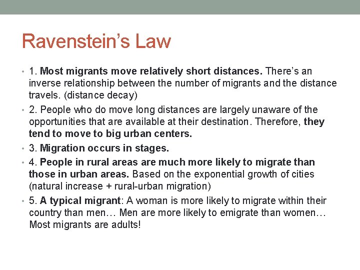 MIGRATION MODEL Belle Yeager Noah Martin 4 th