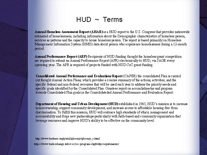 Continuum Of Care 101 The Presenter Partners Ending