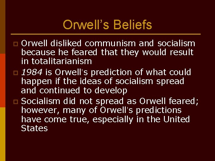 1984 Introduction and Background Who controls the past